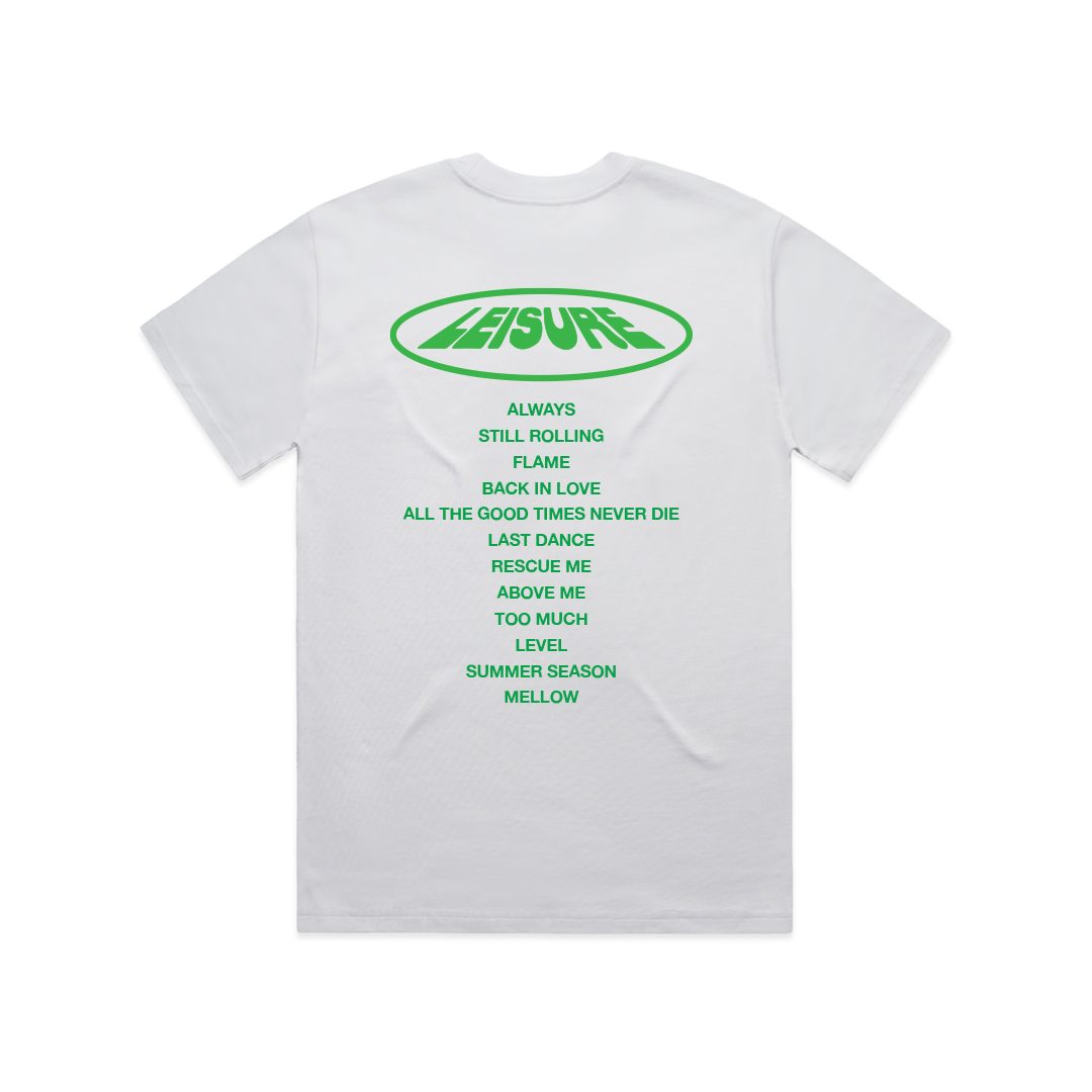 LEISURE – Leisurevision Album T-shirt – Holiday Records